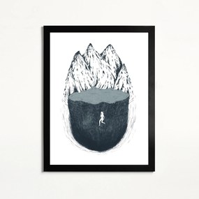 Dorota Šebková | Slyšet ticho Rám: Bílý, Velikost: 40 x 30 cm