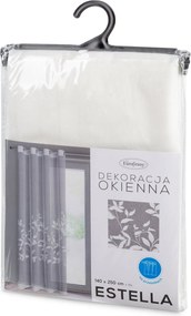 ZÁCLONA NA KROUŽCÍCH ESTELLA 140X250 CM LISTY