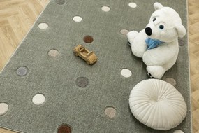 Koberec Tanami Kids C7218A zelený / krémový