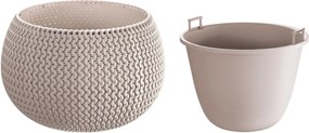 PRO Květináč s vkladem SPLOFY BOWL mocca 29cm