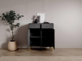 ADRK Furniture Komoda 2D 2S Tili CHES-TIL-2D-2S-B