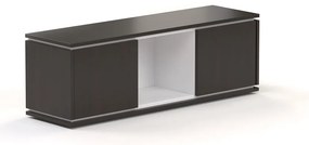 Závěsná skříň Creator 123,2 x 35 x 40 cm, bílá / wenge