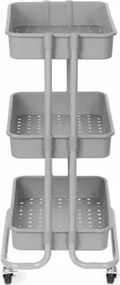 Compactor Grena Koupelnový vozík s kolečky - 3 police šedá / 43 x 34.8