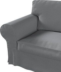 Potah na pohovku IKEA Ektorp 2-místná s lenoškou barva šedá látka sametová