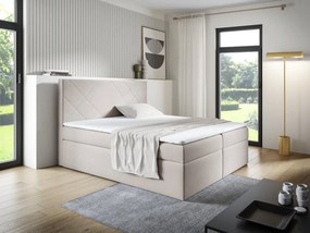 Eka Kontinentální čalouněná postel SARAH - Trinity (90x200 cm) Barva látky Trinity: Šedá (Trinity 2314)