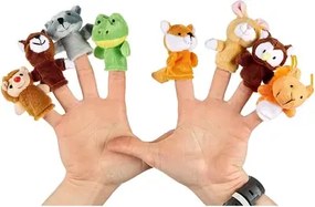 GOKI Sada prstových maňásků Lesní zvířátka 8 ks / od 3 let