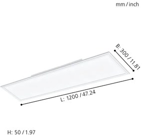 Eglo 96664 - LED RGBW Stmívatelné svítidlo SALOBRENA-C LED/31W + DO