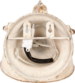Nástěnná bílá retro lampa - 21*30*19 cm E14/25W