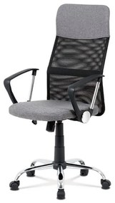 Autronic Kancelářská židle potažena šedou látkou s černými detaily KA-V204 GREY