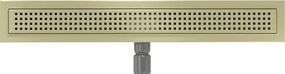 Mexen Flat M08 lineární odtok 70 cm, zlatý kartáčovaný - 1A25070-15