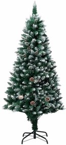 Umělý vánoční stromek se šiškami a bílým sněhem 180 cm,  321016 HangarStore.cz