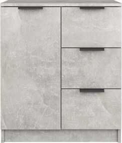 Příborníky 2 ks betonově šedé 60 x 30 x 70 cm kompozitní dřevo 3115791