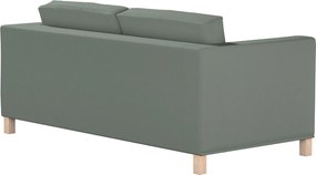 Potah na pohovku IKEA  Karlanda rozkládací, krátký barva zelená látka pletený vzor