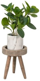 Dekorační kulatý stojan na květináč  - Ø 16*20 cm