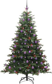 Umělý vánoční stromeček Zelená 210 cm PVC, kov a plast 3395565