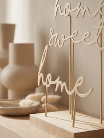 Sinsay - Stojící dekorace s nápisem Home sweet home - krémová
