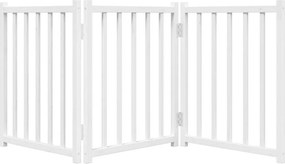 vidaXL Zábrana pro psy skládací 3 panely 150 cm masivní jedle [352276] Barva: Přírodní