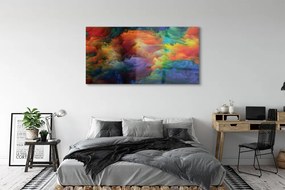 akrylový obraz 3d barevné fraktály 140x70 cm