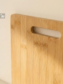 Sinsay - Bambusové prkénko na krájení s rukojetí - hnědá