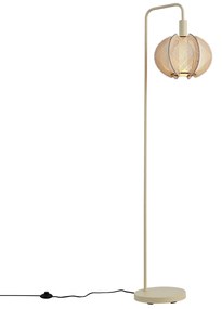 Japandi stojací lampa béžová se stínidlem - Gertie