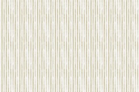 Zbytek bavlněné látky PERKÁL - Proužky béžové 55 x 160 cm