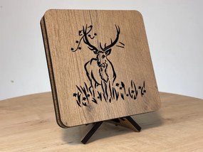 Li-Go "Jelen" lampa 19x19cm provedení povrchu: dub