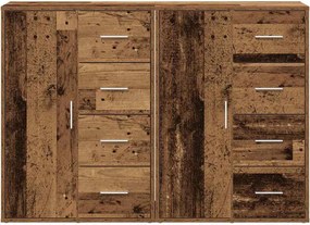 Servírovací skříň 2 ks Staré dřevo 60 x 31 x 84 cm 3334311