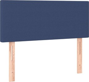 Box spring postel s matrací modrá 90x200 cm textil 3140431