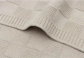 Jollein Deka pletená Box Knit Warm Sand / 75 × 100 cm / TOG 1
