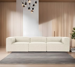 Hanah Home Třímístná pohovka FORA krémová