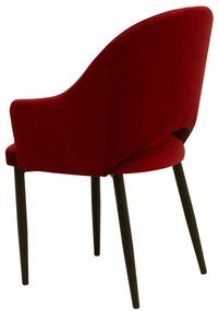 Bradop Židle čalouněná RITA podnož černá kovová Z209 | Látka: 140 - Monolith-140,Provedení: CM - CM