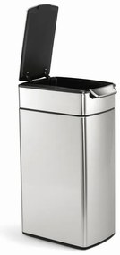 Úzký dotykový koš 40 l, nerez