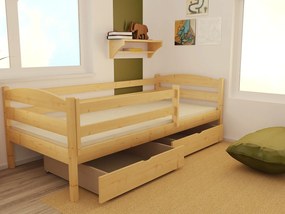 Dětská postel masiv 020 borovice masiv 90 x 190 cm přírodní