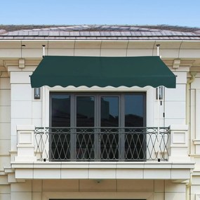 Costway Upínací markýza 200 cm široká balkónová markýza bez vrtání, odolná proti