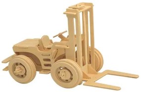 Woodcraft Dřevěné 3D puzzle Vysokozdvižný vozík přírodní
