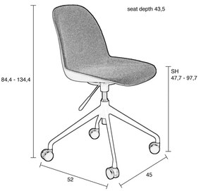 Kancelářská židle Albert Kuip – Zuiver