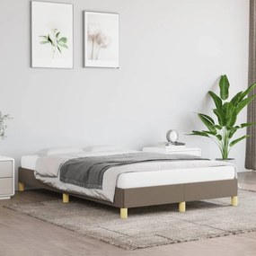 Rám postele bez matrací taupe 120x190 cm textil 3269616