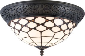 Stropní svítidlo Tiffany Roof - Ø 38*19 cm / E14/Max. 2x40 Watt
