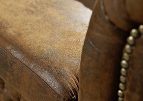 Askont R Pohovka 2M brown Chesterfield Oxford