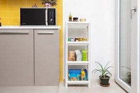 DEA HOME LINDA čtyřpatrový regál
