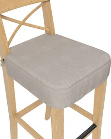 Sedák na židli IKEA Ingolf - barová barva béžová látka pletený vzor