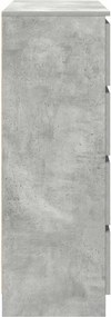 Příborník betonově šedý 100x35x99 cm kompozitní dřevo 3328492