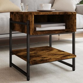 vidaXL Konferenční stolek 40 x 40 x 45 cm kompozitní dřevo [838966] Barva: kouřový dub
