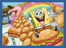 TREFL Puzzle SpongeBobův život 4v1 / 35+48+54+70 dílků / 28,5 x 20,5 c