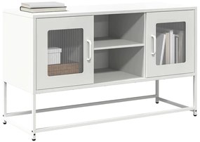 TV skříňka bílá 100,5 x 39 x 60,5 cm ocel