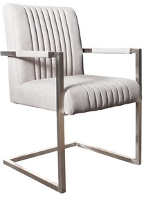 Noble Home Konferenční židle Asteg, nerez, kamenná šedá