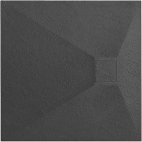 Rea Magnum Black, SMC sprchová vanička 90x90x2, 5 cm, černá, REA-K3334