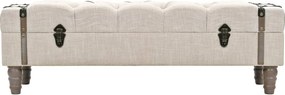 Úložná lavice masivní dřevo a ocel 111 x 34 x 37 cm 245763