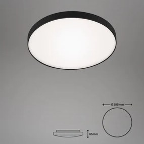 Stropní LED svítidlo BRILONER průměr 28,5cm 13W IP44 černá-bílá 3351015