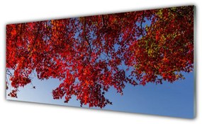 akrylový obraz Strom Listy Větve Příroda 125x50 cm